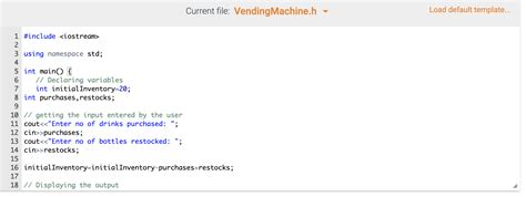 solved 2 24 lab vending machine given two integers as user
