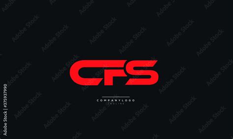 Cfs Letter Business Logo Design Alphabet Icon Vector Symbol Stock