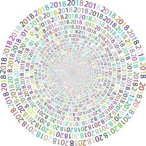 Premium Vector Vector Image Of Colorful Vortex Made Of Numerals