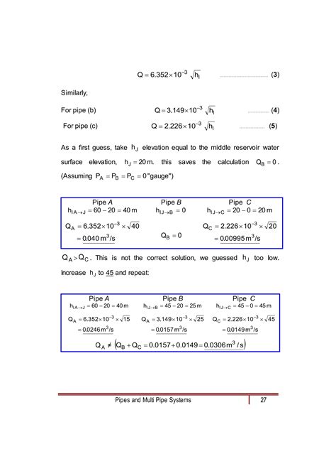 Solved Problems Pipe Flow Final Doc