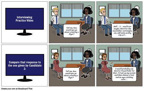 Practice Interview Storyboard By Aaron Sherman