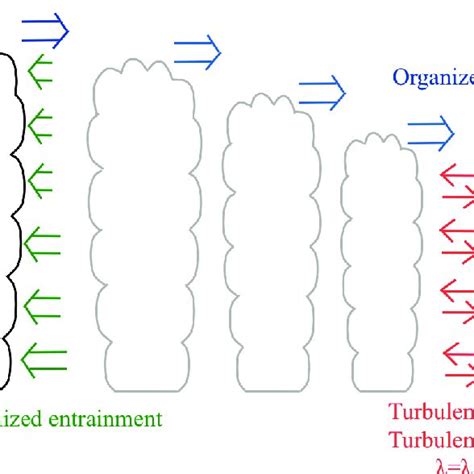 Schematic Diagram For Convective Updraft Red Arrows Indicate Turbulent Download Scientific