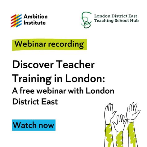 🎥 Missed Our Webinar On Training To Teach In London 🍿 Catch Up Now… Ambition Institute