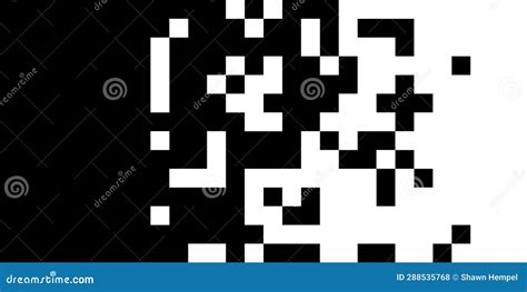 Abstract Modern Minimal Black And White Monochrome Geometry Square