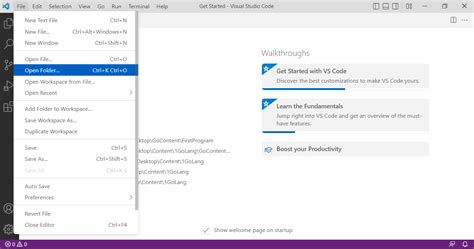 Create Simple Go Program