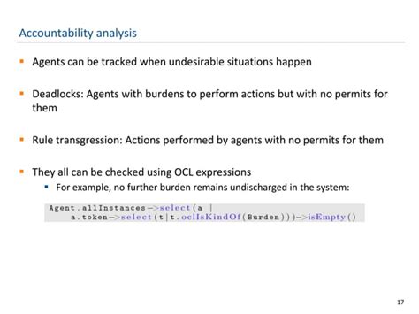 Modeling Behavioral Deontic Constraints Using Uml And Ocl Ppt