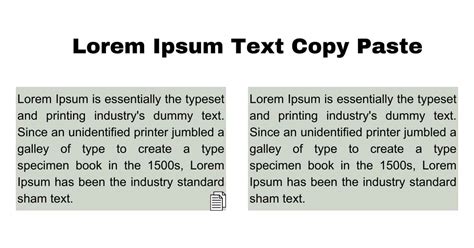 Lorem Ipsum Text Copy Paste Lipsum Hub
