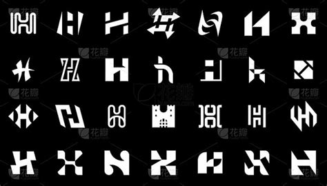 抽象标志集合与字母H