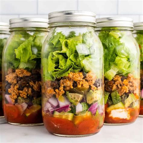 How To Layer A Mason Jar Salad Recipe Organize Yourself Skinny