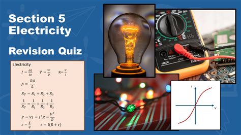 A Level Physics Revision Quiz Electricity AQA Teaching Resources