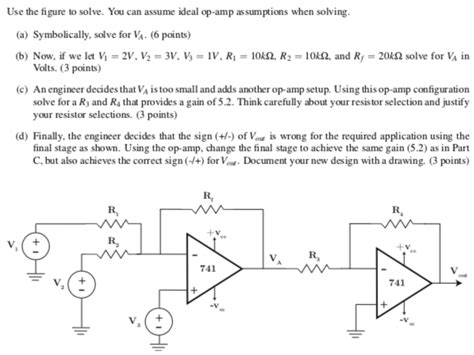 Solved Use The Figure To Solve You Can Assume Ideal Op Chegg Com