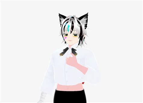 화려한 염색 고양이 소년 방송용 아바타 포트폴리오 크몽