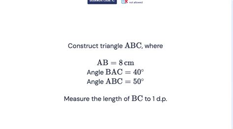Construct Triangle ABC Where C AB Cm Angle StudyX