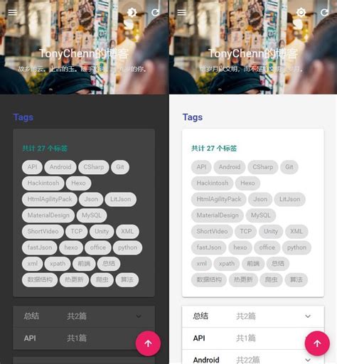 GitHub TonyChenn mdm 一款Hexo端优美的MaterialDesign风格主题简洁轻巧麻麻再也不用担心打开博客速度慢了