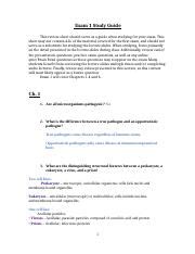 Exam Study Guide MCB C Fall Docx Exam Study Guide This Review Sheet Should Serve