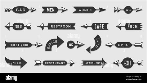 direction arrows navigation guide route pointers recent vector arrow