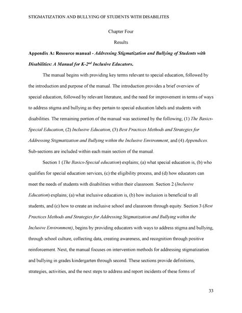 Addressing Stigmatization And Bullying Of Students With Disabilities A