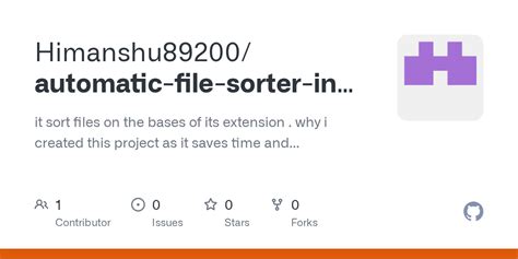 Github Himanshu89200automatic File Sorter In File Explorer Using