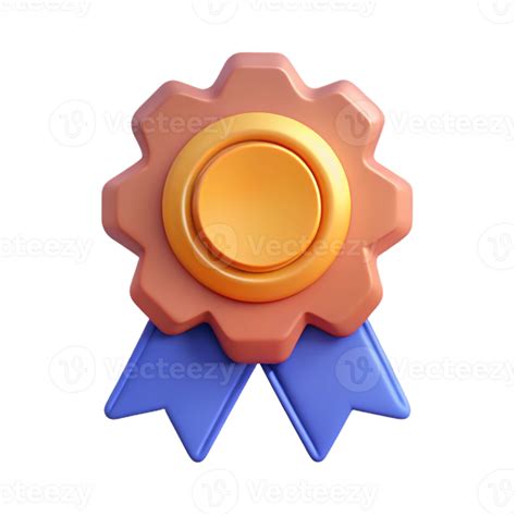 Radiant Inspired Medal Badge Circular With Ribbon Flat Color Symmetrical Single Weight
