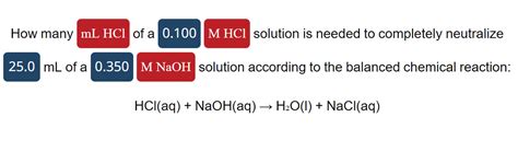 Answered How Many Ml Hcl Of A 0 100 M Hcl… Bartleby