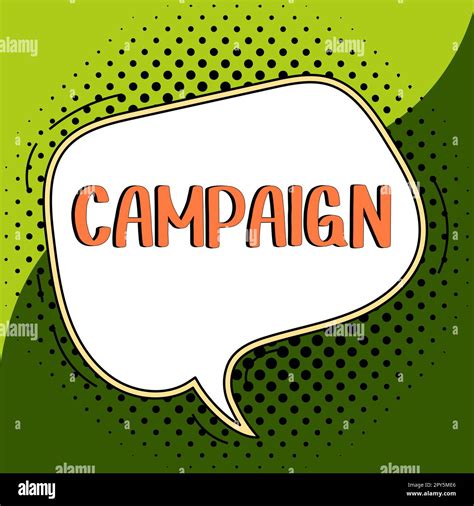 Writing Displaying Text Campaign Word Written On Organized Course Of Action To Promote And Sell