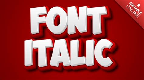 Font Italic Text Effect Generator