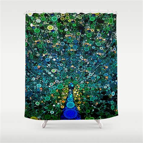 Peacock Caper Shower Curtain By Galestorm Artworks Society6