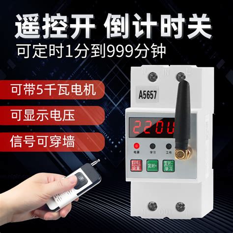 大功率倒计时定时器无线远程遥控开关220v水泵增氧机自动控制器2p虎窝淘