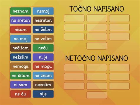 2 Razred Točno Ili Netočno By Bojan Iličić Group Sort