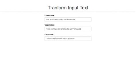 How To Transform Input Text Using Css Free Source Code And Tutorials