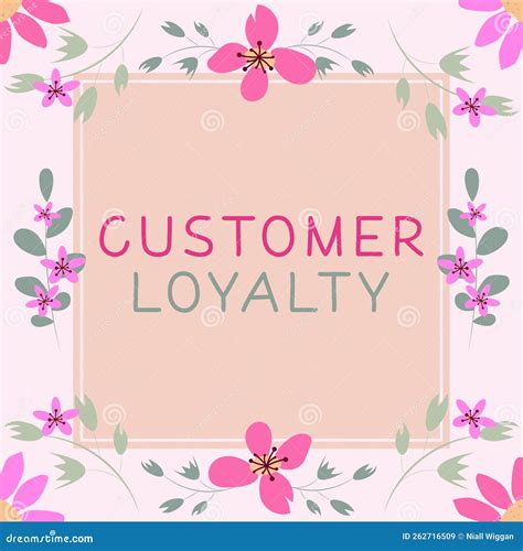 Writing Displaying Text Customer Loyalty Concept Meaning Client Satisfaction Longterm Relation