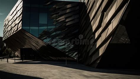 The Play Of Light And Shadow On The Angular Forms Of Building Creates