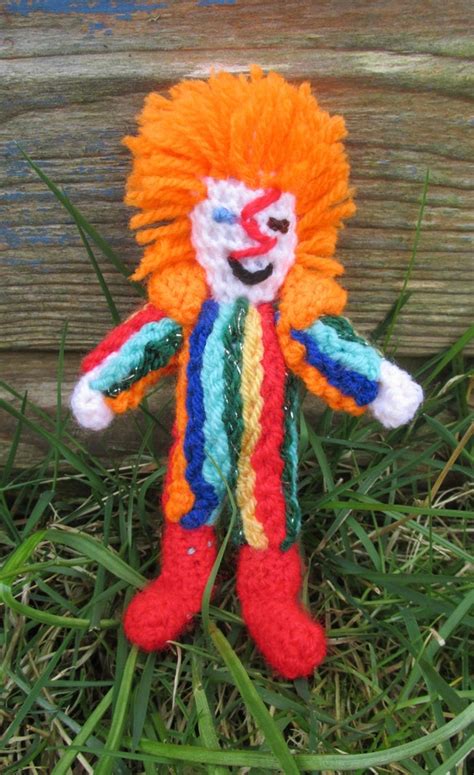 Crochet Ziggy Stardust David Bowie Amigurumi