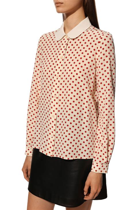 Женская разноцветная шелковая блузка Miu Miu купить в интернет магазине ЦУМ арт Mk1622 10mb F059i