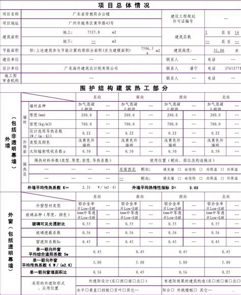 广东公共建筑节能设计审查备案表 word文档在线阅读与下载 无忧文档