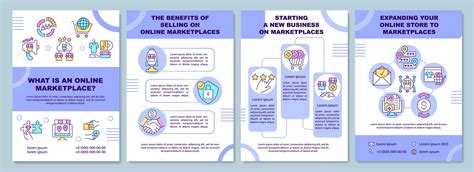 What Is An Online Marketplace Brochure Template E Business Flyer Booklet Leaflet Print