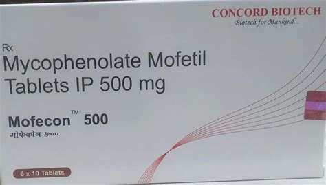 Mofecon 500 Mycophenolate Mofetil Tablet At Rs 300 Box In Tiruchirappalli Id 26343436355