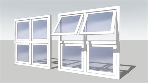 Powder Coated White Awning Window 3d Warehouse