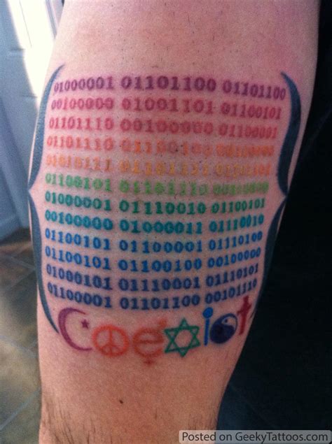 Binary Code Tattoo Binary Code Tattoo