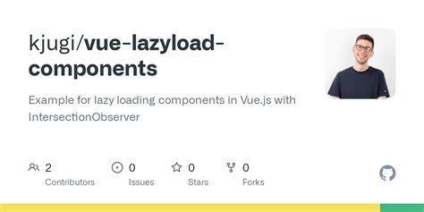 Github Kjugivue Lazyload Components Example For Lazy Loading