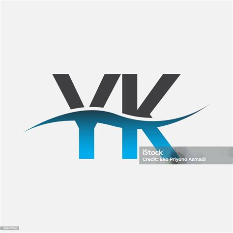 초기 문자 로고 회사 이름 블루와 블랙 색상 Swoosh 디자인 0명에 대한 스톡 벡터 아트 및 기타 이미지 0명 개념