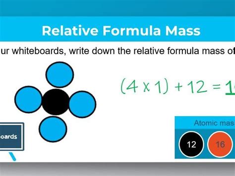 Relative Formula Mass Lesson Rfm Teaching Resources