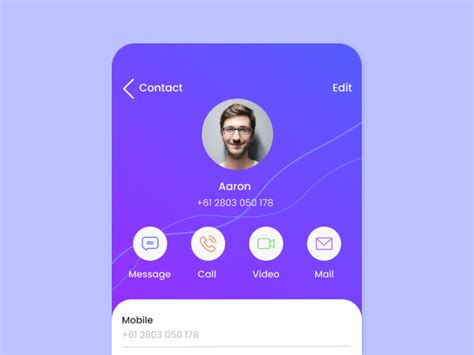 Contact Book Apps On Behance
