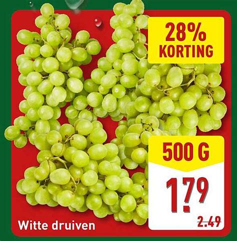 Witte Druiven Aanbieding Bij Aldi