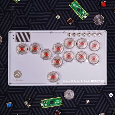 Slimbox R5 Arcade Stick Fight Stick Rgb Game Controller Hitbox Style Gamepad For Pc Ps4 Ns Modes