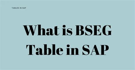 Sap Fico Tables For Financial Management And Reporting Tables In Sap