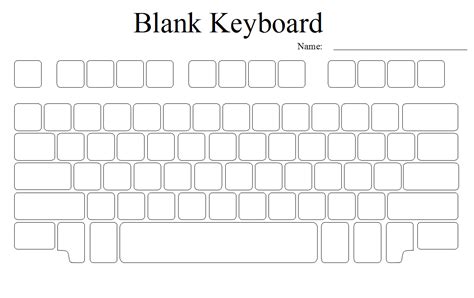 Keyboard Blank Template Printable Word Searches