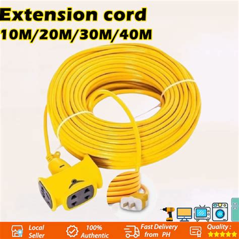 Extension Wire Heavy Duty Extension Wire 20 Meters 5 10 20 30m Long Extension Cord Socket