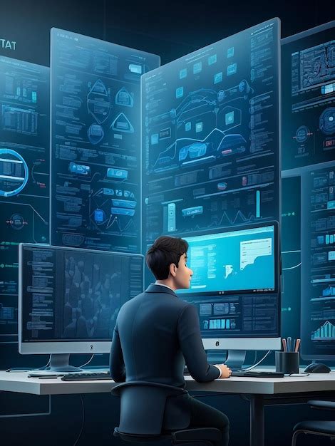 Premium Ai Image A Scene Showcasing A Team Of Software Developers