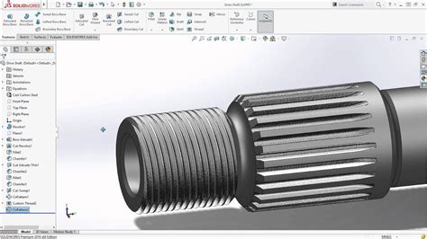 Thread Creation In Solidworks 2016 Youtube